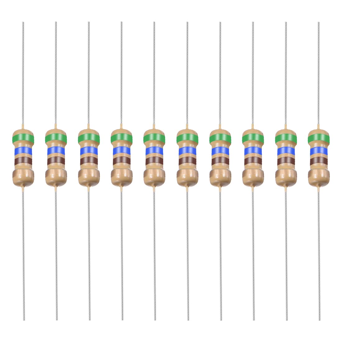 10k Resistor 50-Pack 10k Ohm Resistors - 1/4 Watt, 1% Tolerance Carbon ...