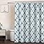 Amazon.com: CAROMIO Geometric Quatrefoil Patterned Modern Poly-Cotton Stall Fabric Shower ...