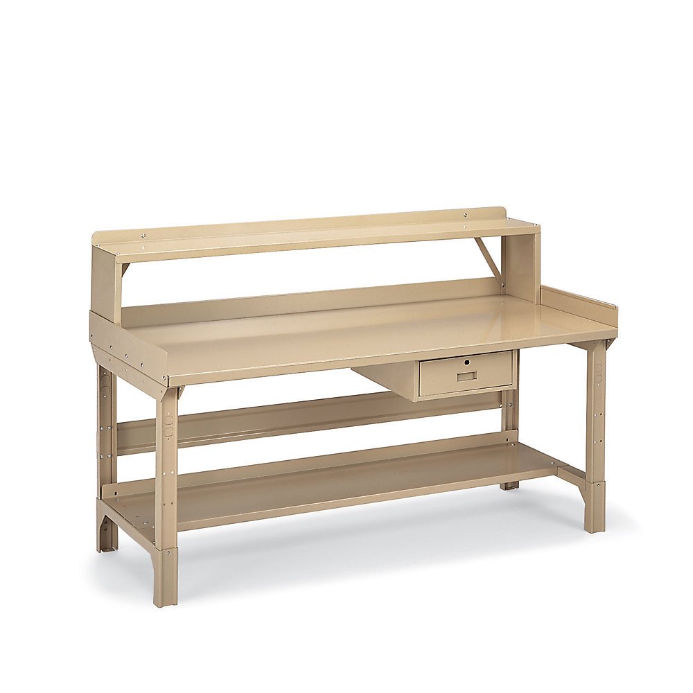 Edsal Deluxe Workbench - Shop-Mate Top - 1-3/4" Thick - Beige ...