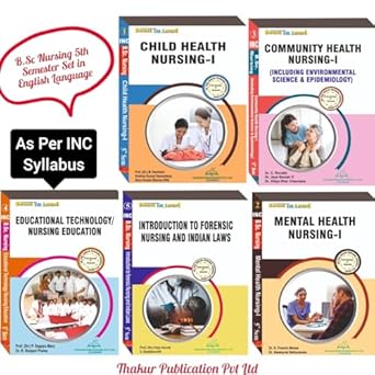 Buy B.sc Nursing 5th Semester 5 Books Set According Indian Nursing Council (INC) Syllabus Book ...