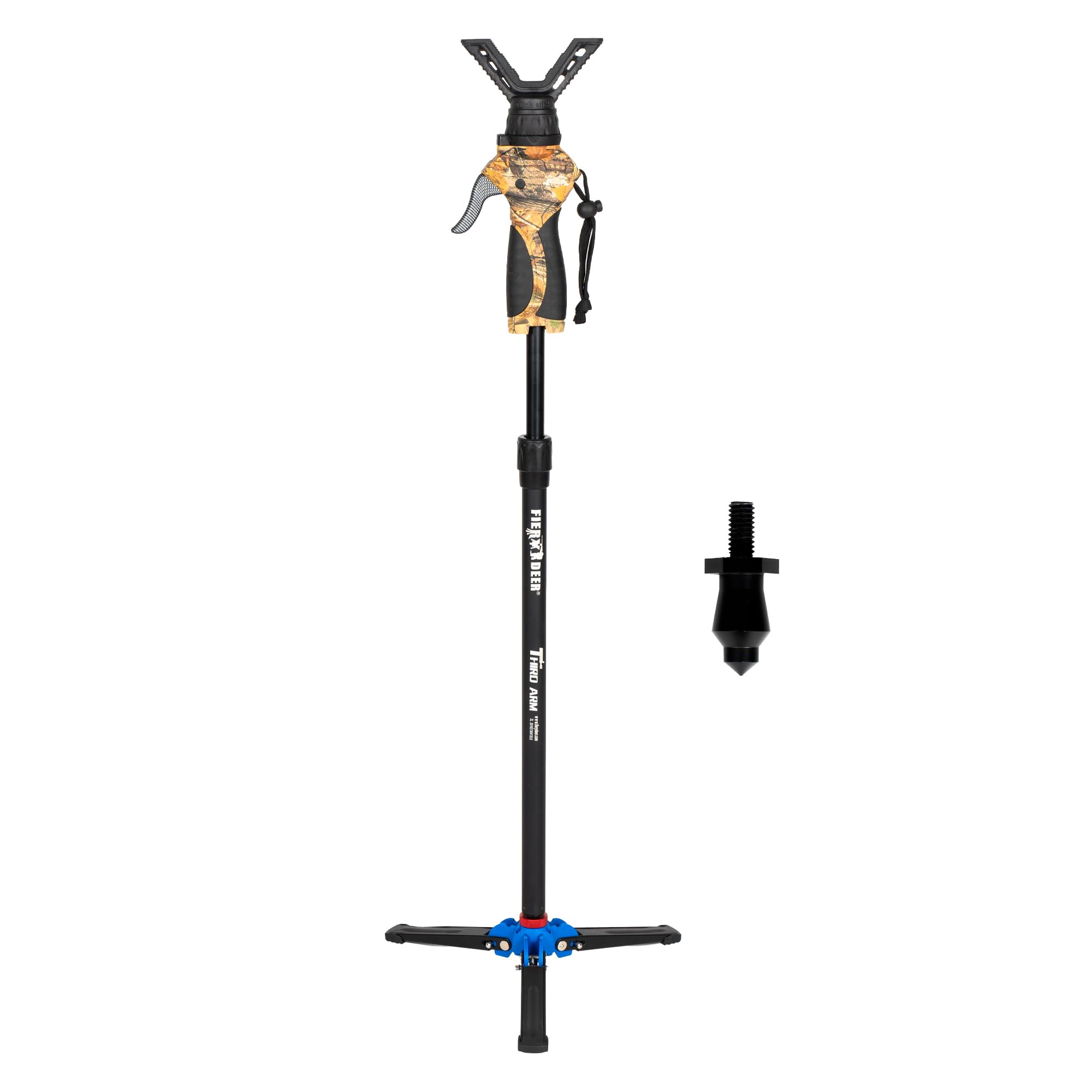 FIERY DEER Shooting Stick, 2 in 1 Portable Hunting Shooting Tripod ...