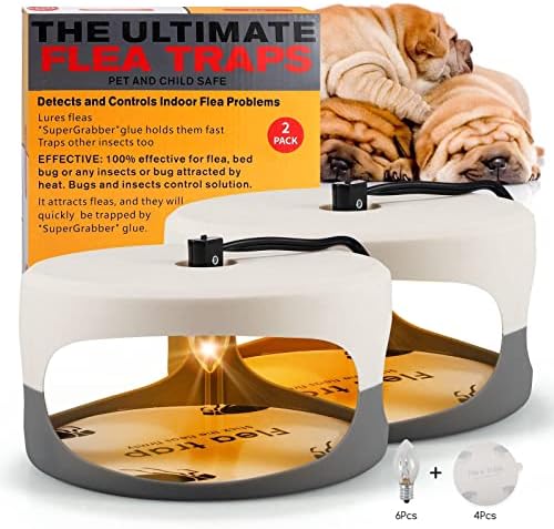Amazon.com : Enoz Trap-N-Kill Indoor Flea Trap with Lightbulb and ...