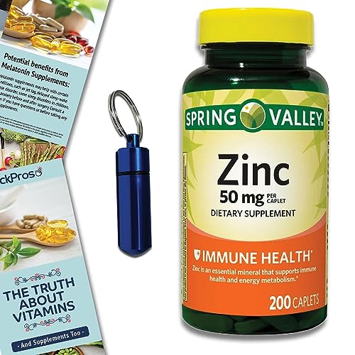 Snapklik.com : Spring Valley, Zinc 50mg, Zinc Caplets Dietary ...