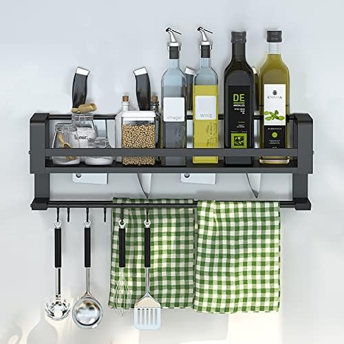 Amazon.com: Wall Mount Spice Rack, Space-Saving Wall Spice Rack ...