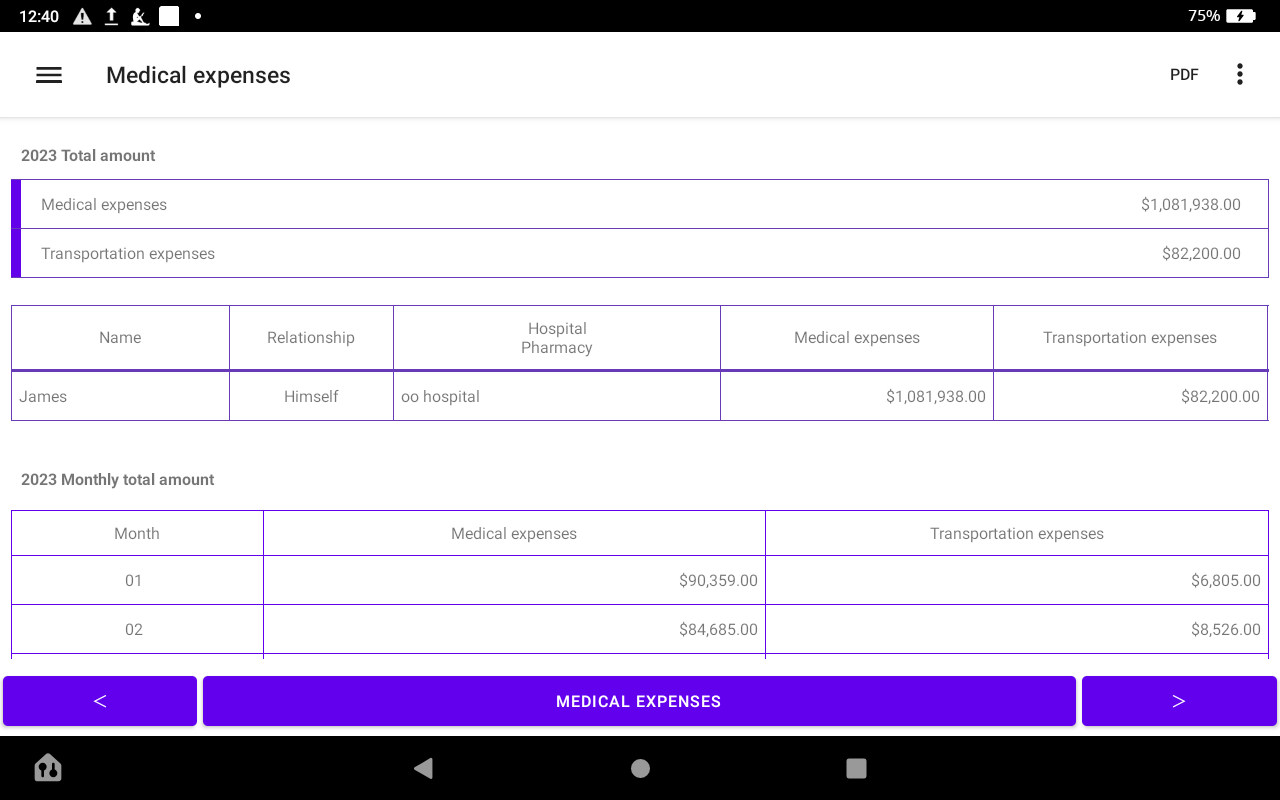 Medical Expense Record Book An app for managing medical expenses and ...