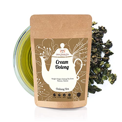 Amazon.com : Open Door Tea - Cream Oolong | Oolong Tea, Loose Leaf - 1 ...
