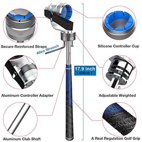 Weighted Golf Club Attachment for Meta Quest 3 & 2-90 DEGREE VERSION ...