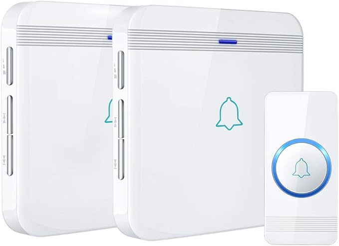 Wireless Doorbell, AVANTEK D-3W Waterproof Door Chime Kit Operating at ...