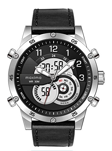 Maxima Analog-Digital Black Dial Men's Watch - 51690LAAN : Amazon.in ...