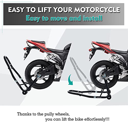 Snapklik.com : Donext Motorcycle Stand 850LB Sport Bike Rear Wheel Lift ...