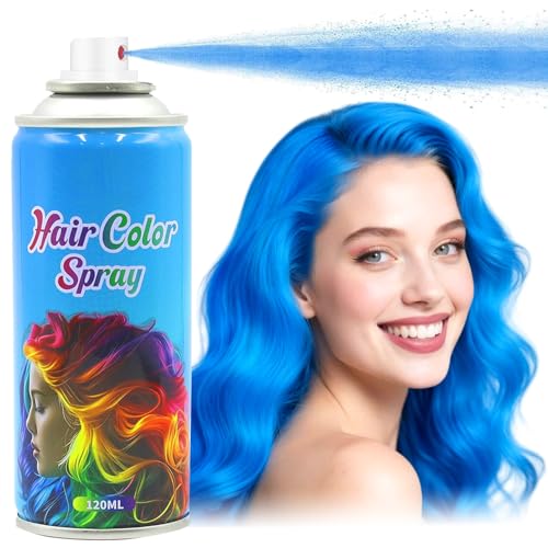 Blue Hair Spray, Temporary Hair Dye Spray For Kids Women, Washable One ...