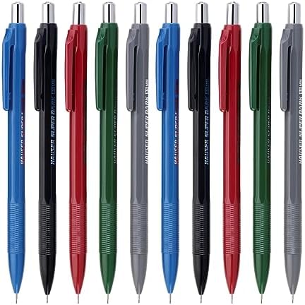 Hauser Germany Dark 0.7 Mm Mechanical Pencil + 10 Lead Boxes, Ink black ...