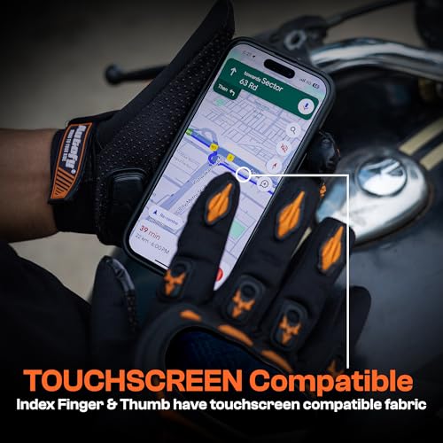 Autofy FANTOM Bike Riding Gloves TPR Knuckle Protection Touchscreen ...