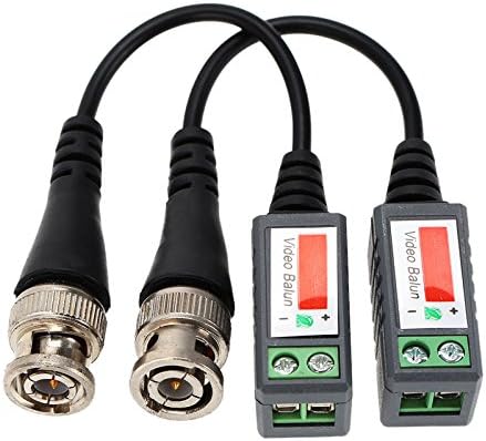 axGear CCTV Camera Passive Video Balun BNC Connector Coaxial Cable ...