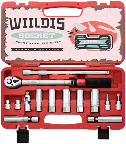 Amazon.com: Magnetic Spark Plug Socket Set with Torque Wrench 3/8 Drive ...