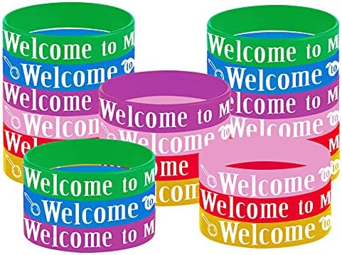 Amazon.com : Welcome Back to School Bracelets Silicone Wristbands ...