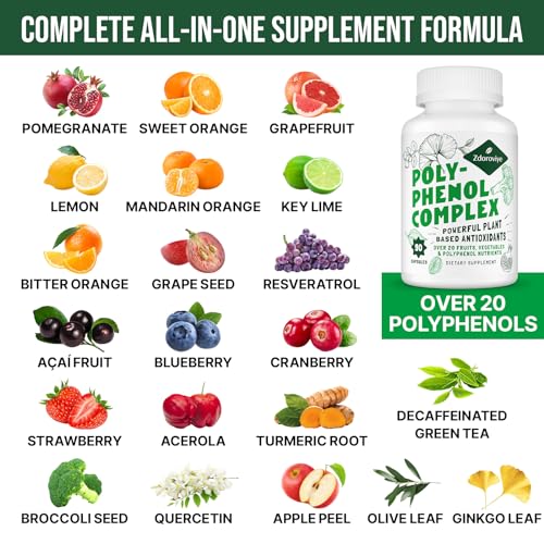 Snapklik.com : 2250 MG Polyphenols Supplement Over 20 Fruits ...