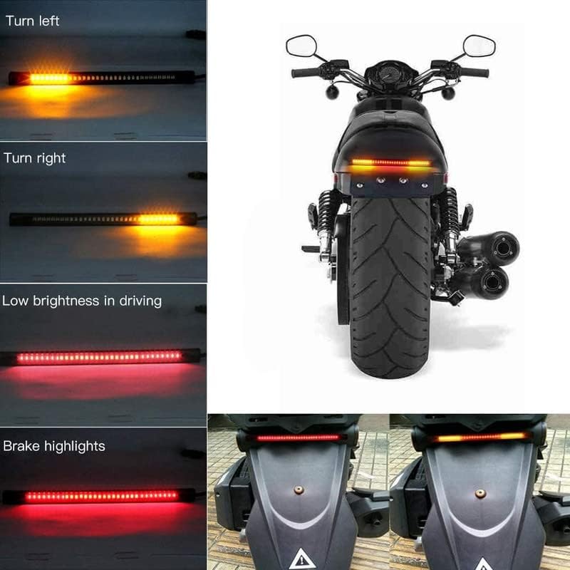 CARTMAN Greatix Tail Light Motorcycle LED Turn Signal Tail Lights Brake ...