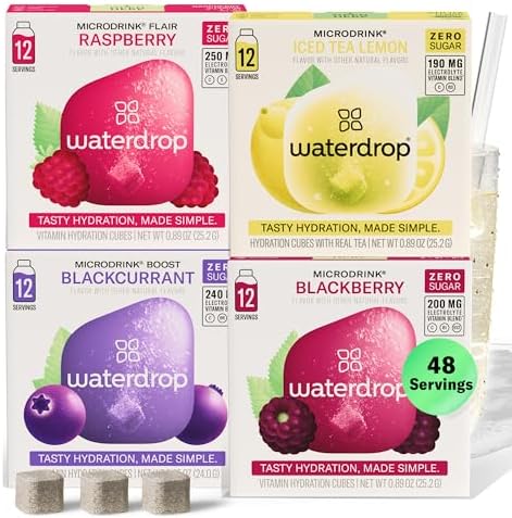 Amazon.com: Waterdrop Hydration Cubes With Vitamin C, B Vitamins and ...