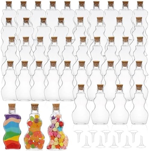 Amazon.com: eleganttime Potion Bottles with Cork,12 Pack Small Clear ...