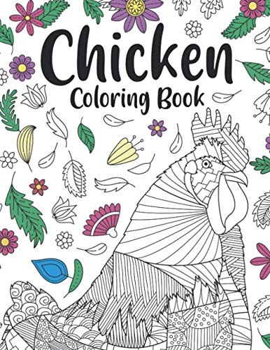 Amazon.com: Chicken Coloring book: An Adult Coloring Book with Chicken ...