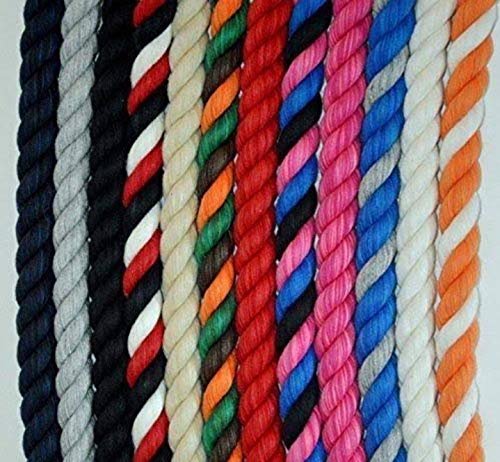Macreme Cotton Rope 10 mm (25 mtrs , Mixed colors) Multi-coloured ropr ...