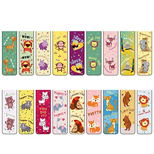 Pack of 36 Magnetic Bookmarks, Magnetic Bookmarks Kit, Animal Magnetic ...