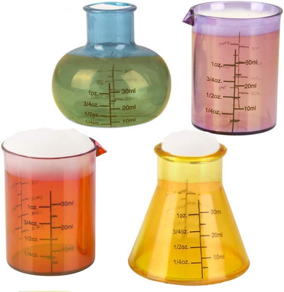 Amazon.com: EISCO 2PK Griffin Beaker Shot Glasses, 3.3oz (100ml ...