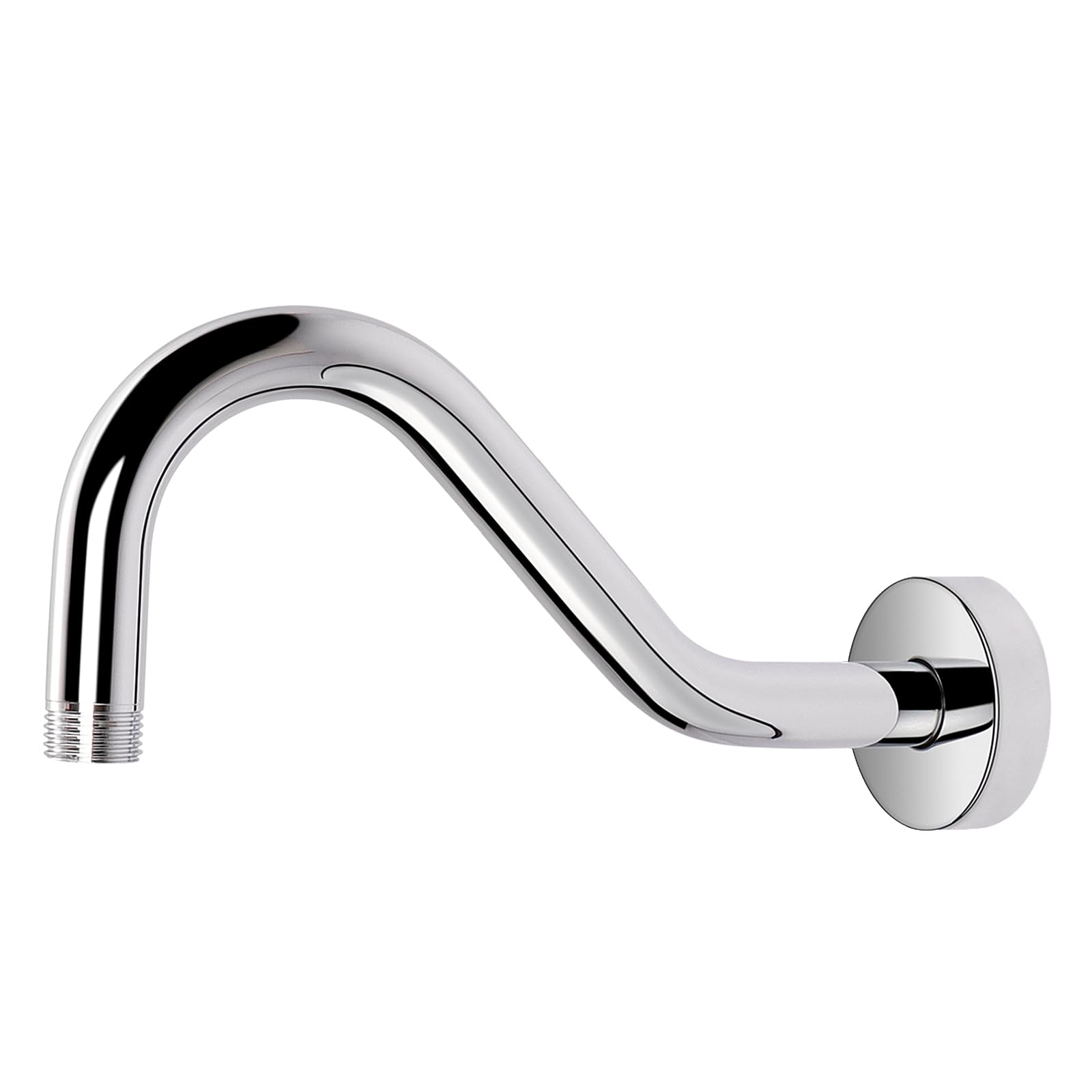 NearMoon J Shaped Shower Head Extension Arm, Stainless Steel Shower ...