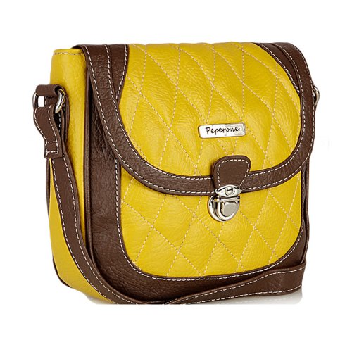 Buy Peperone Sling Bag (Yellow) (PCBY324) at Amazon.in