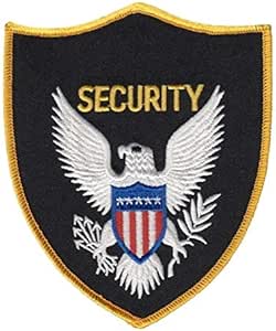 Amazon.com: 2 Pack - Security Guard, Officer Shoulder Patch, American ...