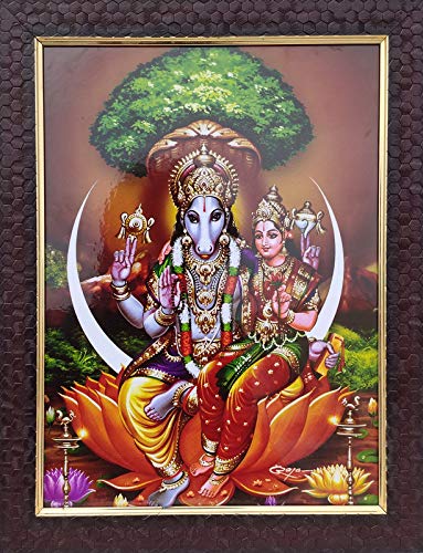 7 Hills Store lakshmi hayagreevar/hayagrivar photo frame (8 Inch x 12 ...