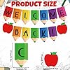 Amazon.com: AnyDesign Back to School Banner 2 Strings Welcome Back to ...