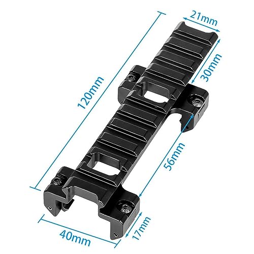 Paike Low Profile Rail 20mm Weaver/Picatinny Rail Forward Extension ...