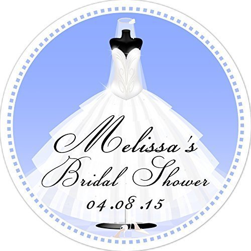 Wedding Reception Labels Wedding Dress Bridal Shower stickers 36 Bridal ...