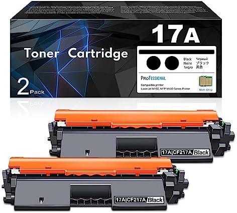 Amazon.com: 17A High-yield Black Toner Cartridge CF217A 2-Pack, 17A ...