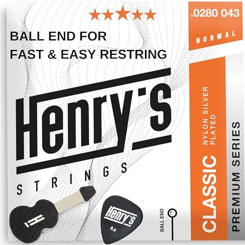 Amazon.com: HENRYS Classical Guitar Strings with Ball End - Easy&Fast ...