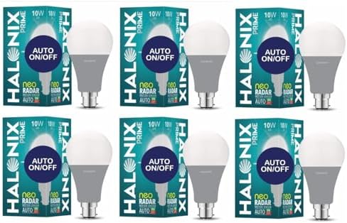 Halonix 10W Auto-on-Auto off Neo Radar Motion Sensor Led Bulb | Auto on ...