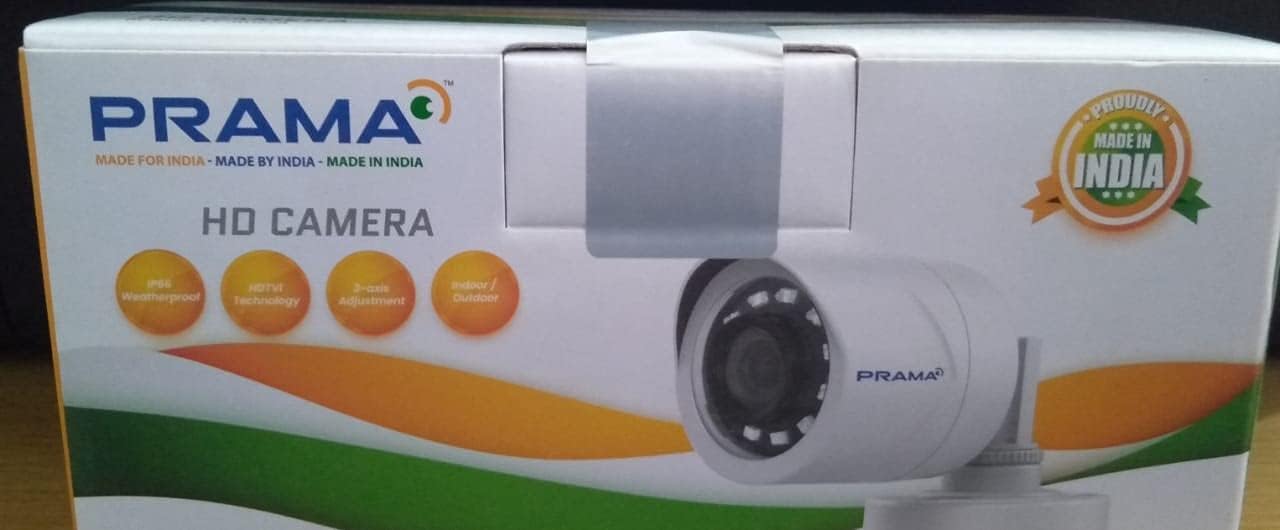 Buy PRAMA CCTV Bullet 1080p Wired Camera, Multicolor Online at Low ...