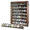 DecoWoodo 7 Rows Challenge Coin Display Case - Holds 100 Coins, Solid ...