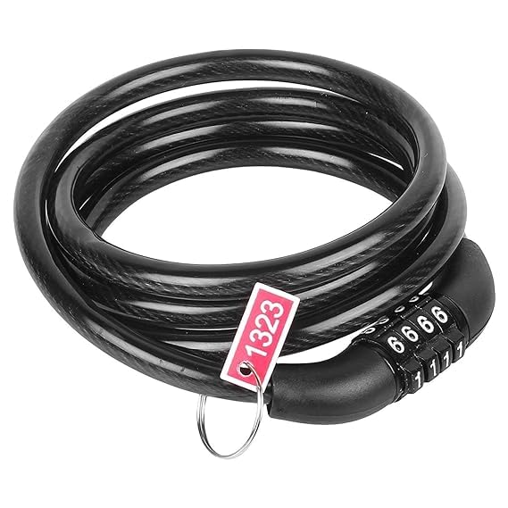 TT Steel Cable Numbering Lock for Bike and Cycles Helmet,Luggage Lock ...