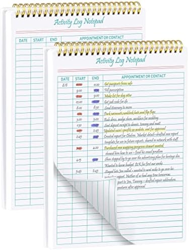 Amazon.com : S&O Activity Log Book Notepad to Effectively Track Time ...