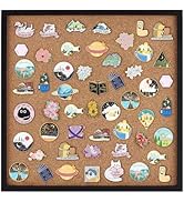 Amazon.com : BENECREAT Square Pin Board Cork Board Wall Mounted Cork ...