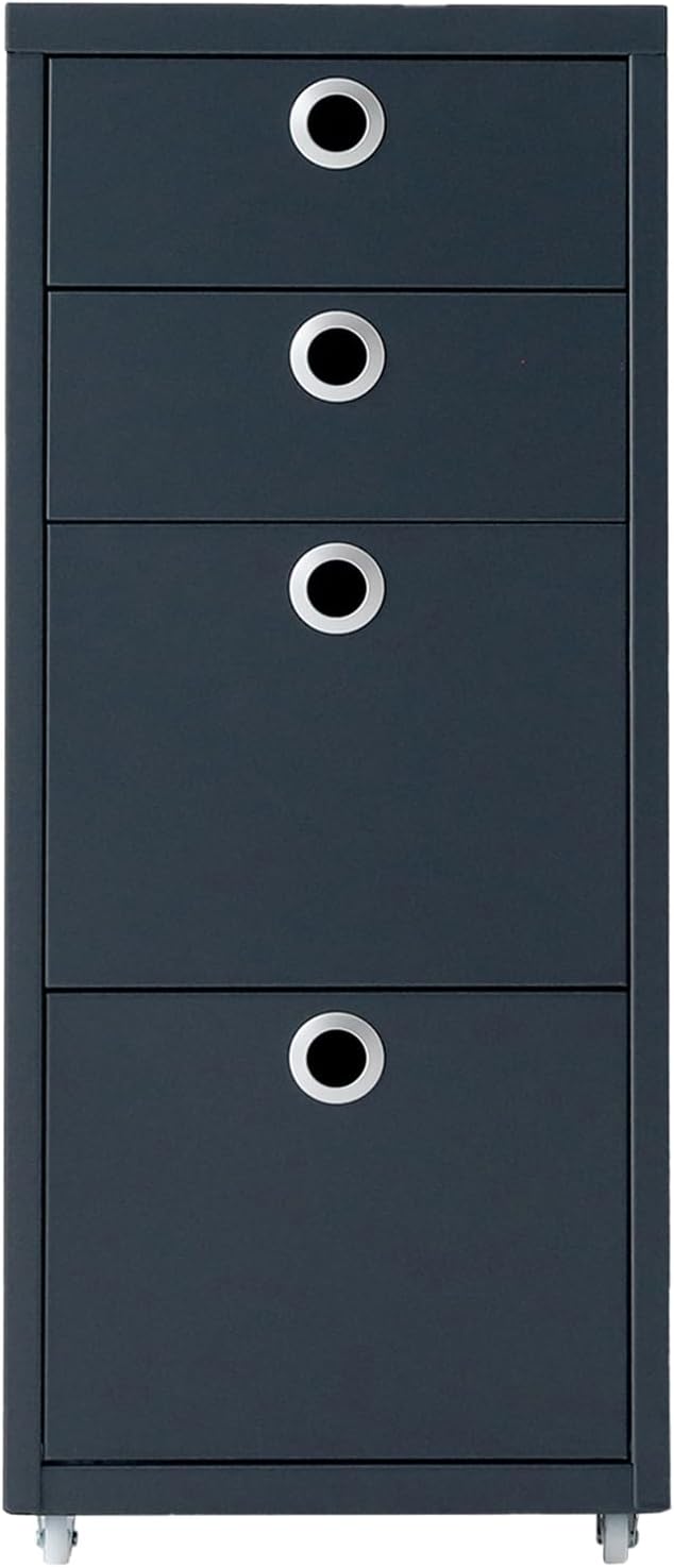 Amazon.com: MARKETB Rolled Storage Cabinet, 4-Tier Steel Office File ...