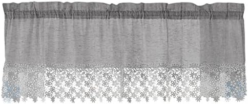 Amazon.com: RENAISSANCE HOME FASHION LILLIAN VALANCE WITH MACRAMÉ BAND ...