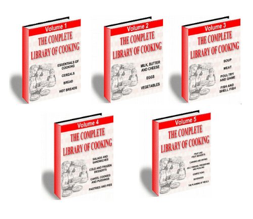 The Complete Library of Cooking - A 5 Volume Set Covering Everything ...
