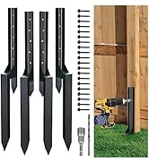 Amazon.com : Fence Post Repair Kit 2Pcs: Heavy-Duty Ground Stakes for ...