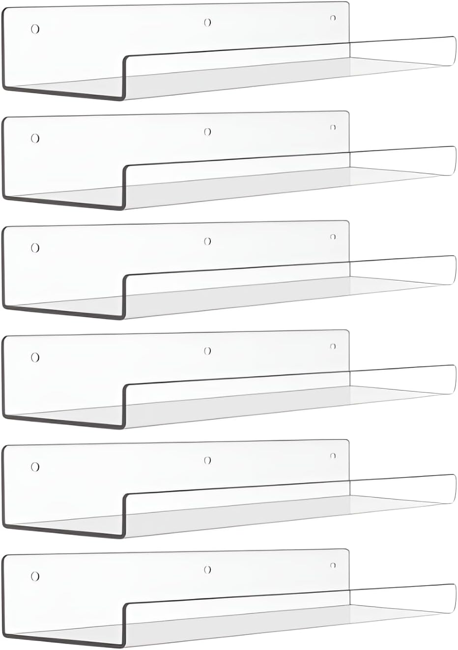 Acrylic Small Shelf,Mini Floating Wall Shelf,Wall Mounted Storage Shelf ...