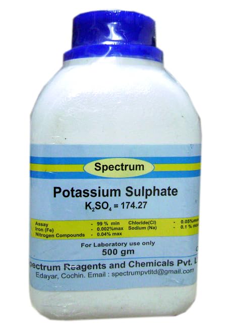 SPECTRUM POTASSIUM SULPHATE 99% 500GM : Amazon.in: Industrial & Scientific