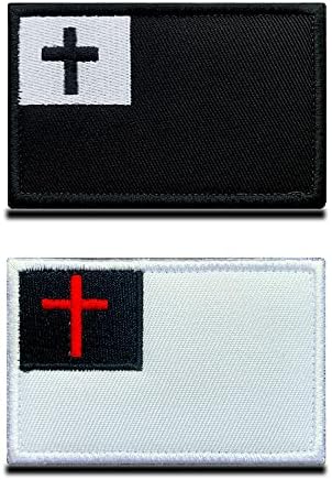 2 Pcs Religion Cross Logo Patch Christian Cross Jesus Christ Cross Hook ...